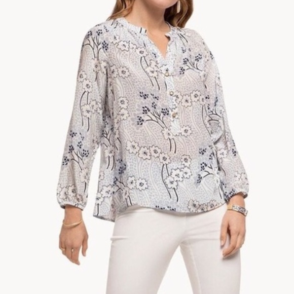 Spartina 449 | Tops | Spartina 449 Silk Blouse | Poshmark
